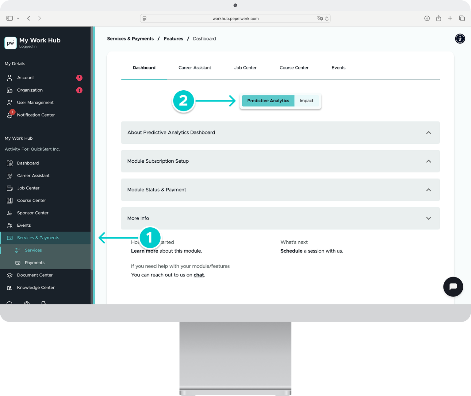 How to Enable the Predictive Analytics Dashboard in Org Portal – pepelwerk
